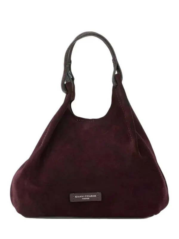 GIANNI CHIARINI Dua Suede Leather Tote Bag - Red