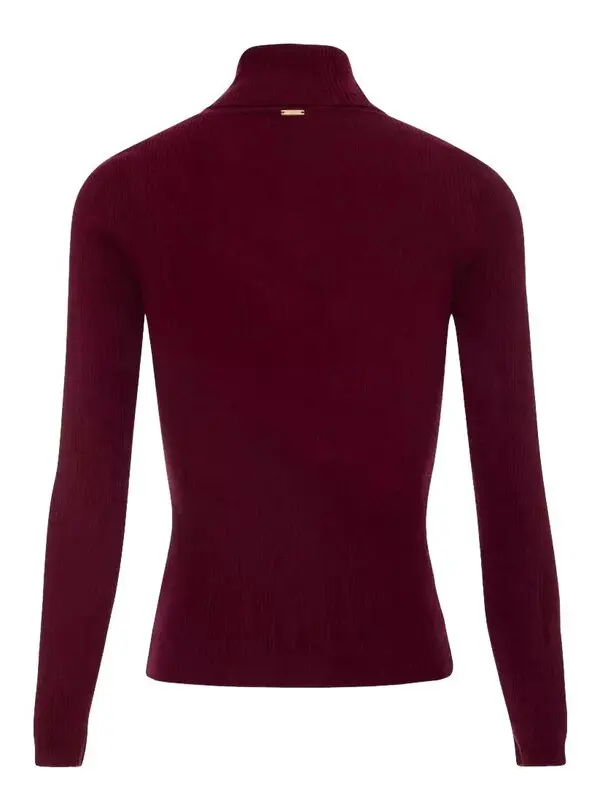 FRACOMINA Ribbed Roll-neck Sweater - Red