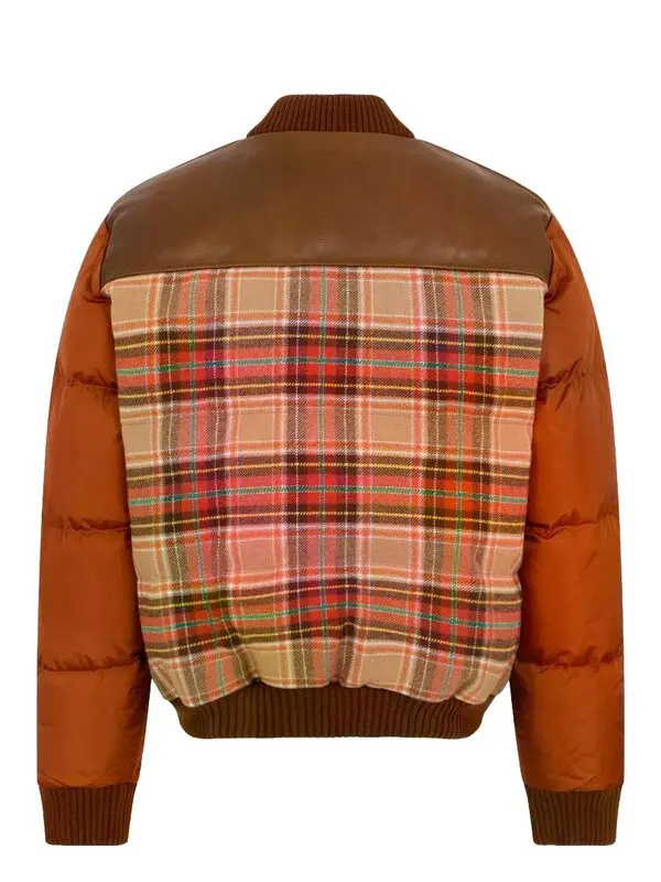 Dsquared2 Cottage Check Wool & Nylon Down Jacket - Neutrals
