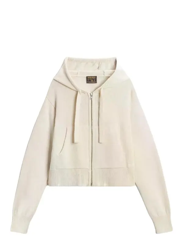 Woolrich Zip-up Hooded Cardigan - Neutrals