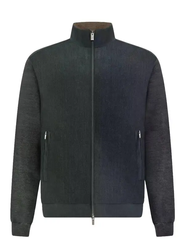 Paul & Shark Virgin Wool Zip-up Jacket - Grey