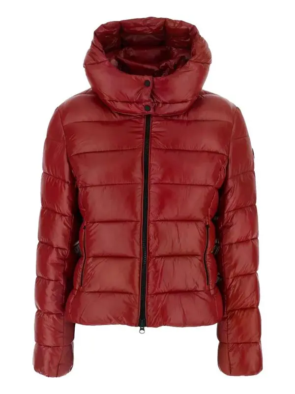 SAVE THE DUCK Hooded Puffer Jacket - Red