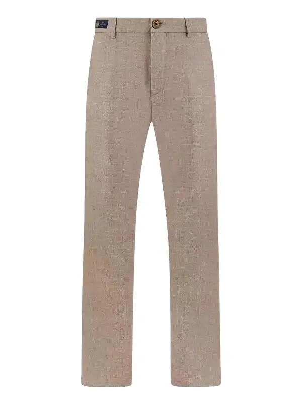 Paul & Shark Bellagio Wool Twill Trousers - Neutrals