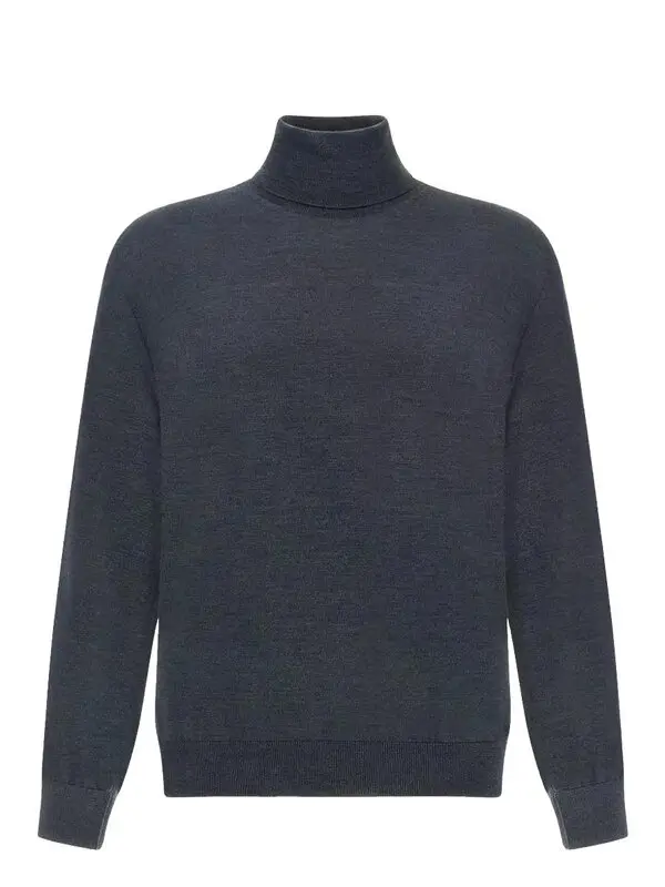 Paul & Shark Roll-neck Merino Sweater - Blue