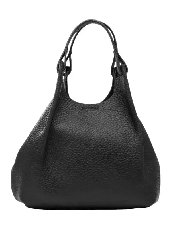 GIANNI CHIARINI Pebbled Leather Tote Bag - Black