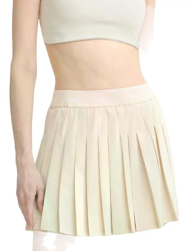 Guess Pleated Mini Skirt - Neutrals