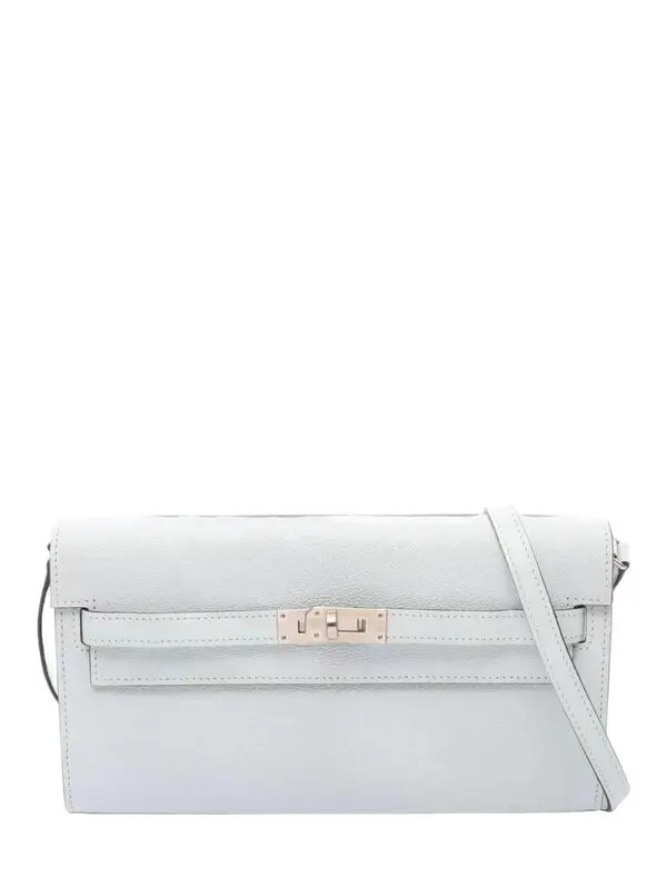 Hermès 2022 Kelly To Go Turn-lock Clutch Bag - Blue