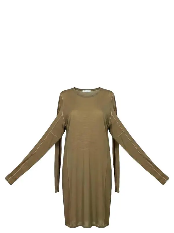 UMA WANG Debi Long-sleeve Mini Dress - Green