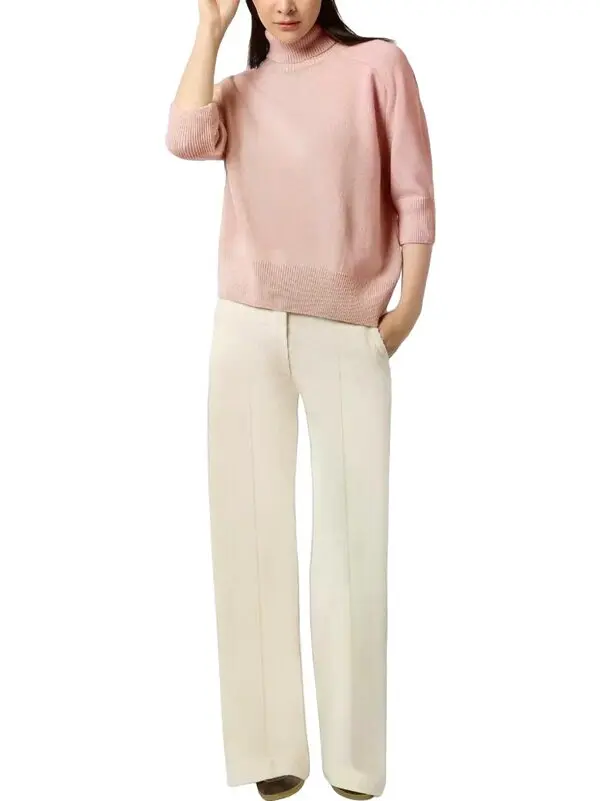 Paul & Shark Ribbed-knit Turtleneck Sweater - Pink