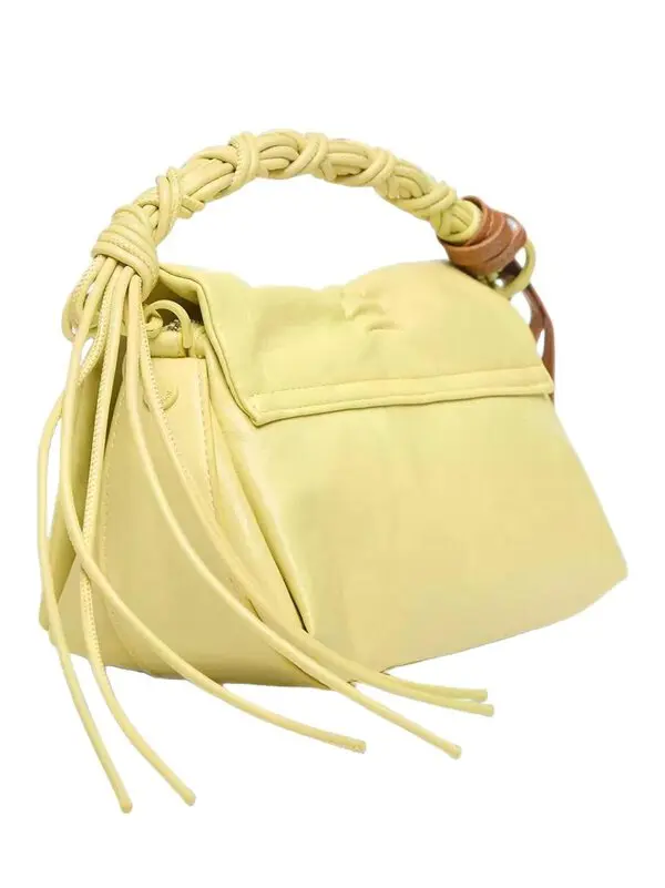 Desigual Small Braided-handle Bow-detail Handbag - Yellow