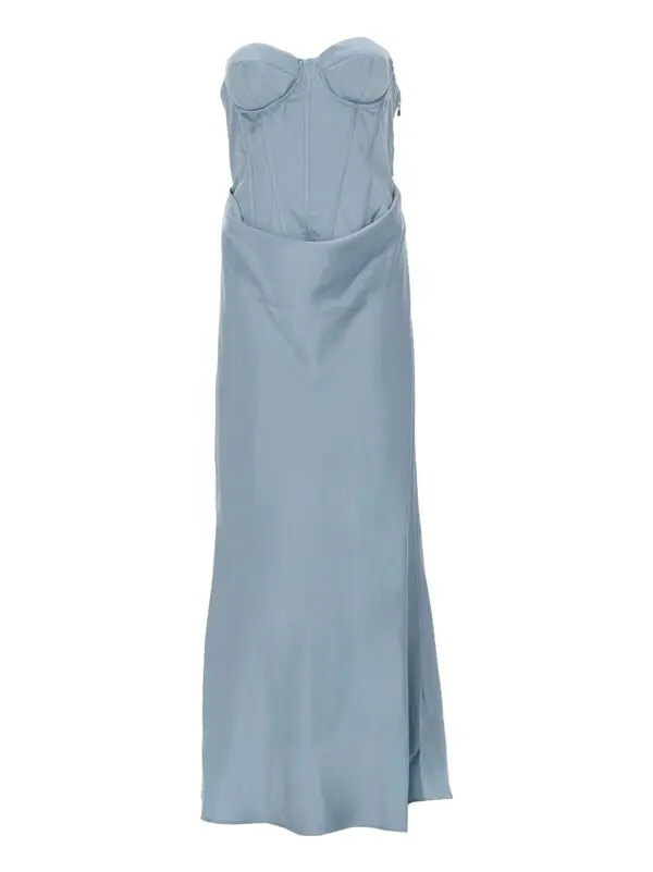 ROTATE BY BIRGER CHRISTENSEN Abito In Satin Con Corsetto - Multicolor