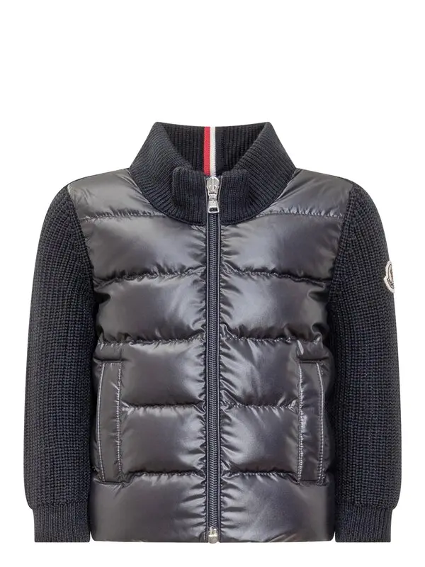 Moncler Premium Down-filled Knit Cardigan - Blu