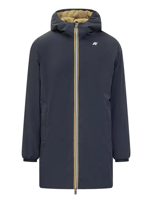 K-WAY Hooded Insulated Jacket - Blue Depth