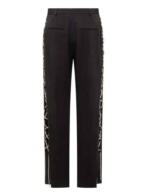 Giuseppe Di Morabito Contemporary Paint Pantaloni Trousers - Black