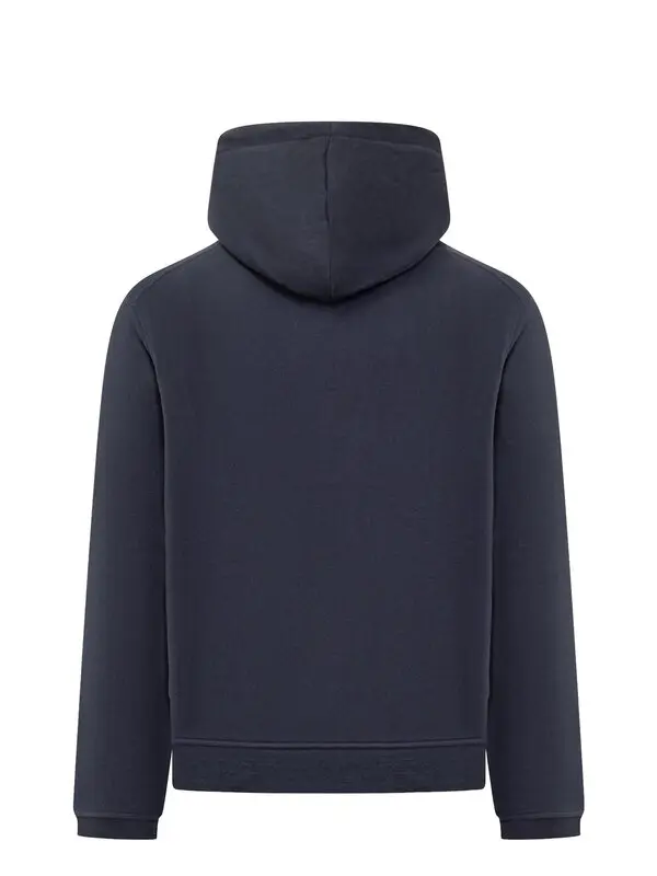 K-WAY Hooded Sweatshirt - Blue Depth