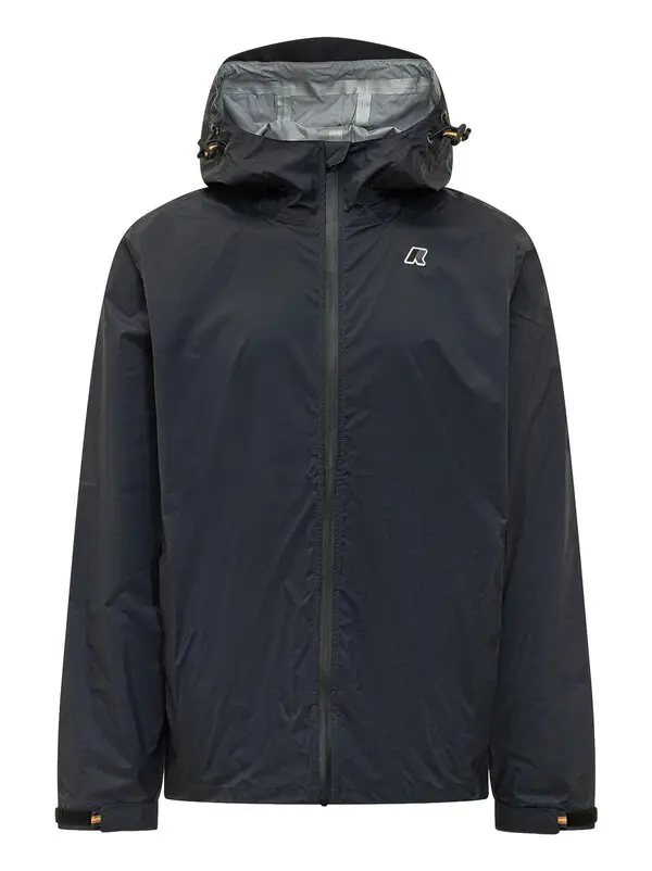 K-WAY Travel-ready Hooded Jacket - Blue Depth