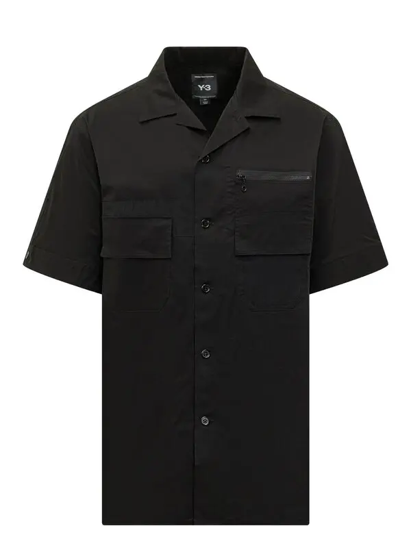 Y3 Cut-out Sleeves Shirt - Black