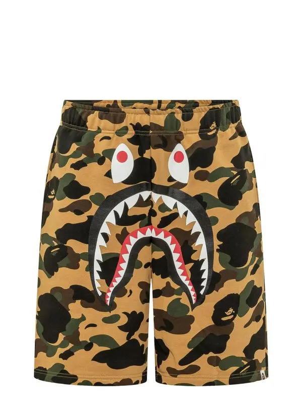 A BATHING APE 1st Camo Sweatshorts - Yellow