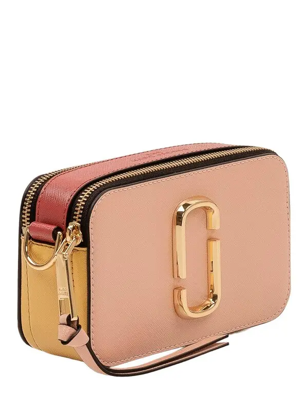 Marc Jacobs Snapshot Mini Leather Shoulder Bag - Rose Multi