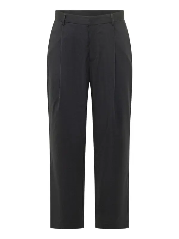 DUNO Carrot Cut Trousers - Navy