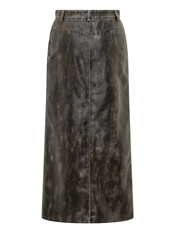 Palm Angels Vintage-inspired Midi Skirt - Dark Grey