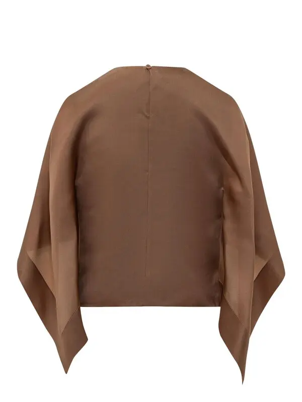 Alberta Ferretti Oversized Chic Button-up Shirt - Marrone