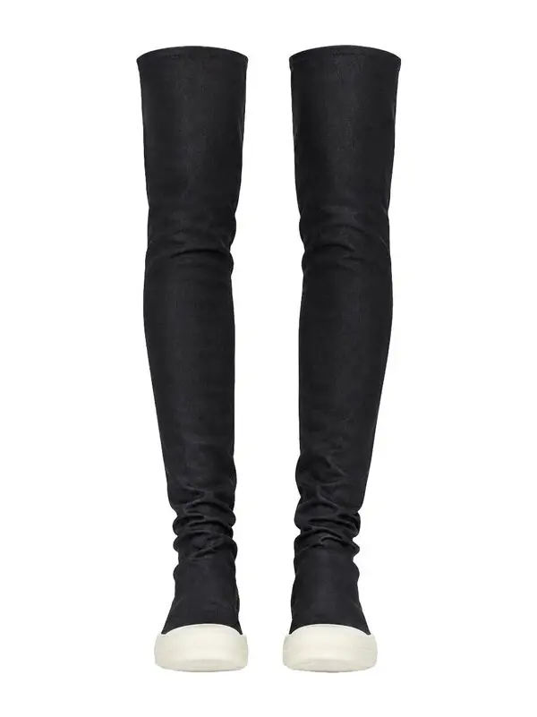 Rick Owens Sculpted Leather Boots - Black