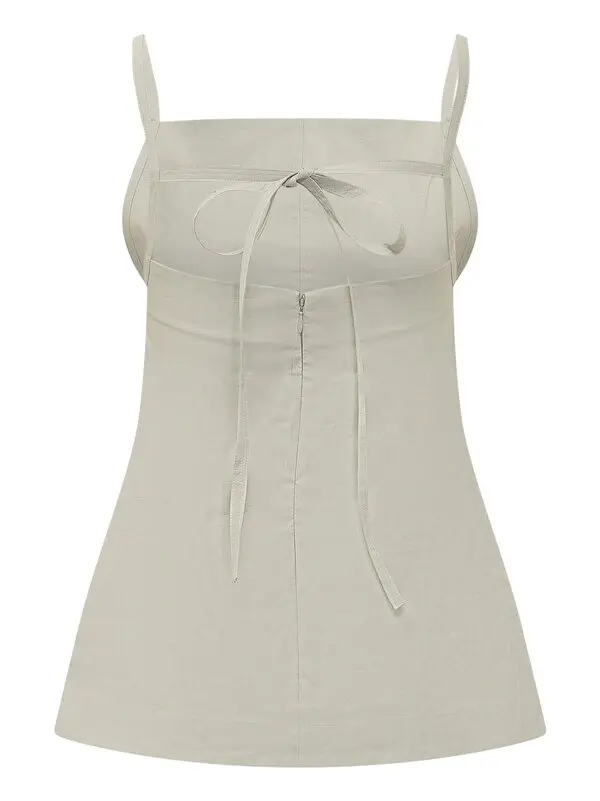 Studio Nicholson Raddle Top With Pintline Detail - Bone