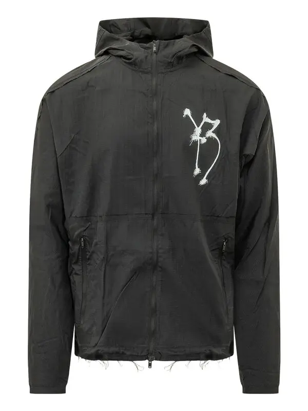 Y3 Graphic Run Jacket - Black