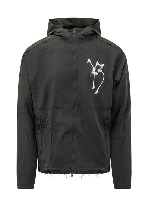 Y3 Graphic Run Jacket - Black