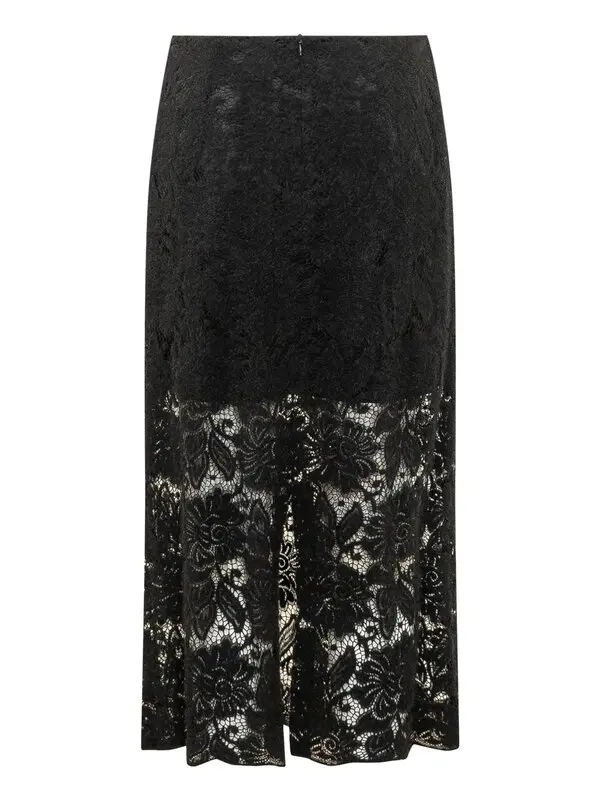 LE SULLY STUDIO Lace Mini Skirt - Nero