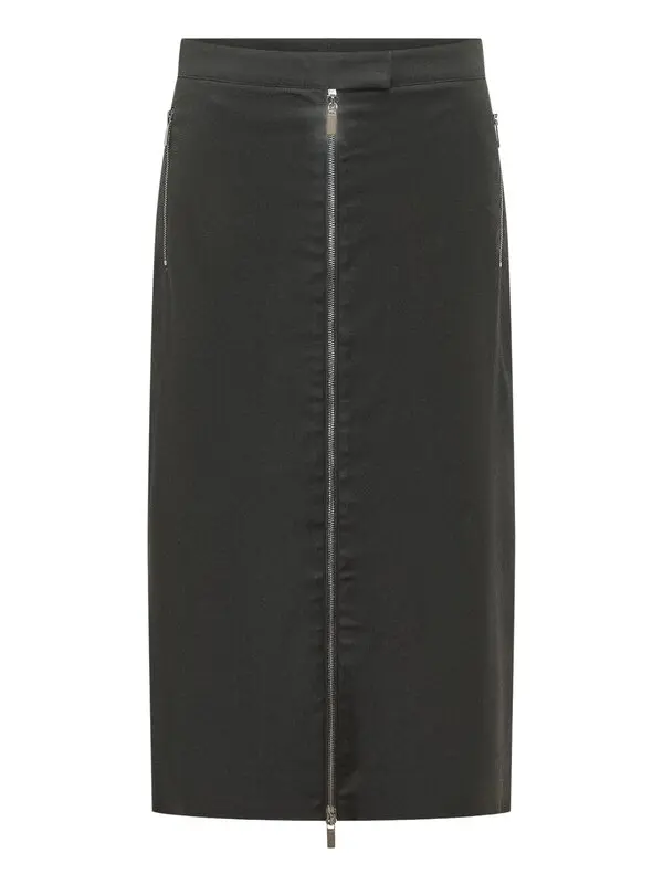 LE SULLY STUDIO Tube Zip Skirt - Nero