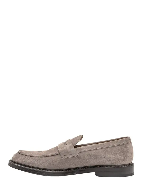 DOUCAL'S Elegant Moccasin Loafers - Espresso Moro