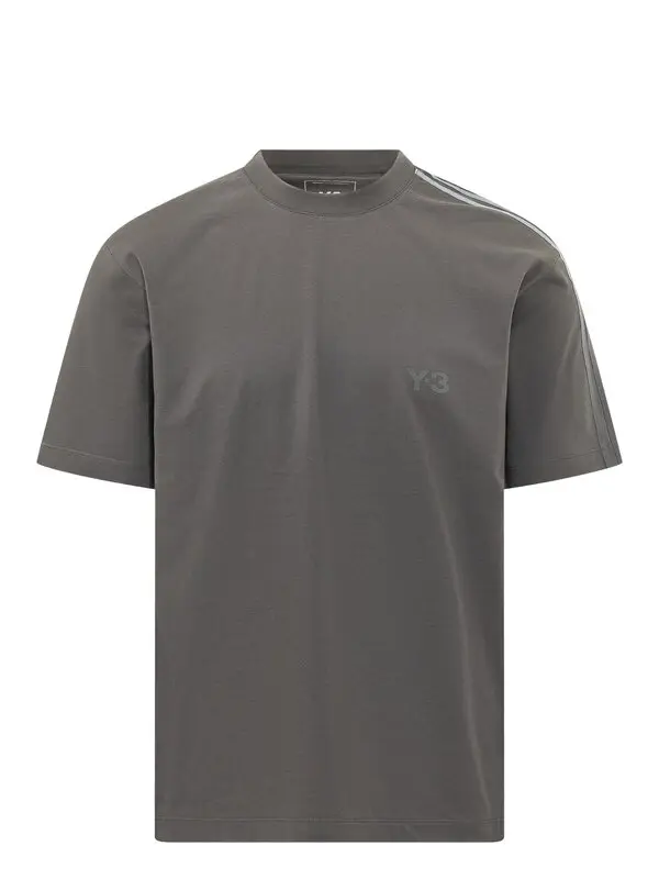 Y3 Graphic 3-stripe Short Sleeve Tee - Grefiv