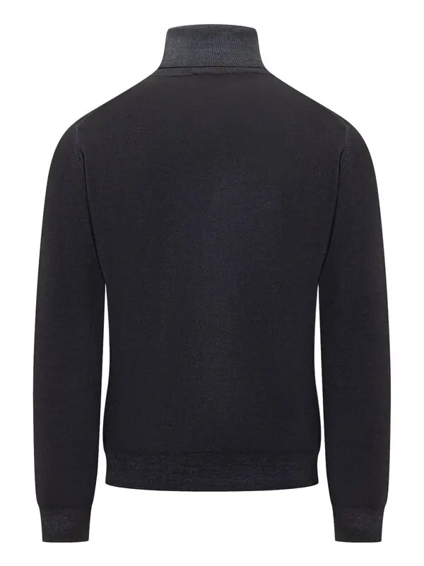 FILIPPO DE LAURENTIIS Wool Turtleneck Sweater - Blu