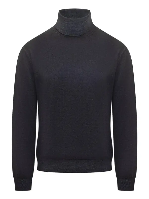 FILIPPO DE LAURENTIIS Wool Turtleneck Sweater - Blu