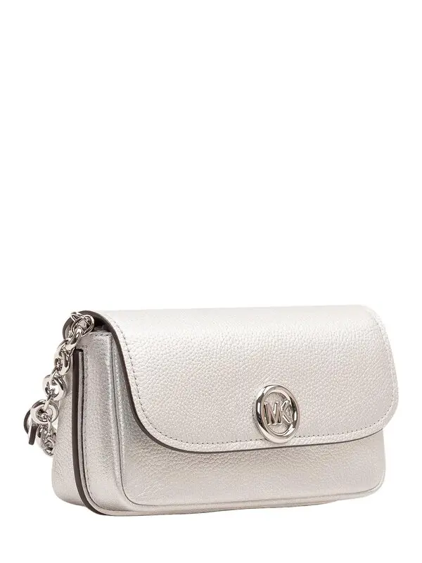 Michael Kors Chain Detail Shoulder Bag - Silver