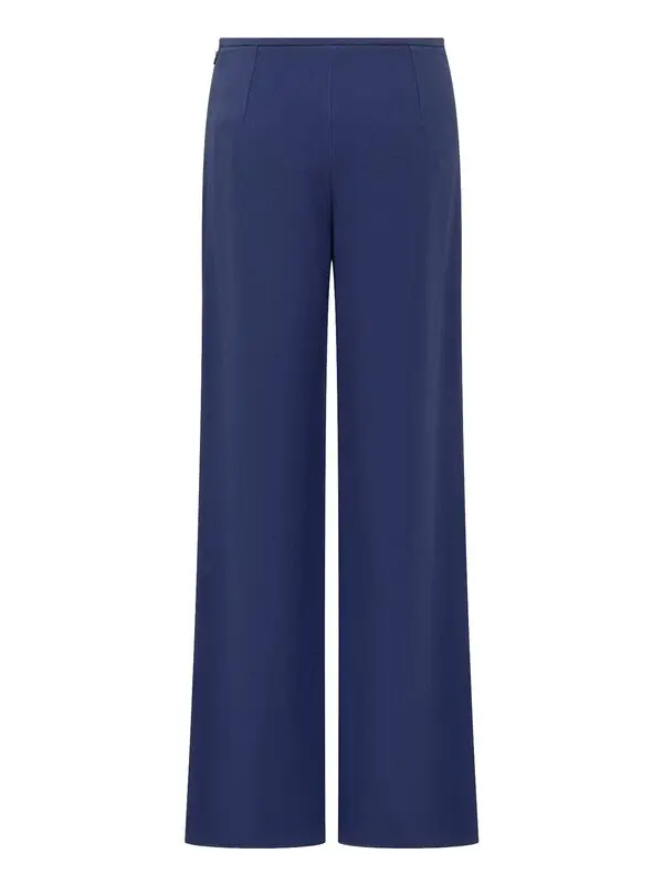Emporio Armani Tailored Trousers With Flared Hem - Blu