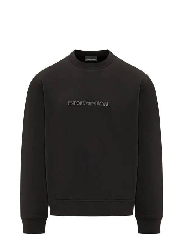 Emporio Armani Logo Sweatshirt - Black
