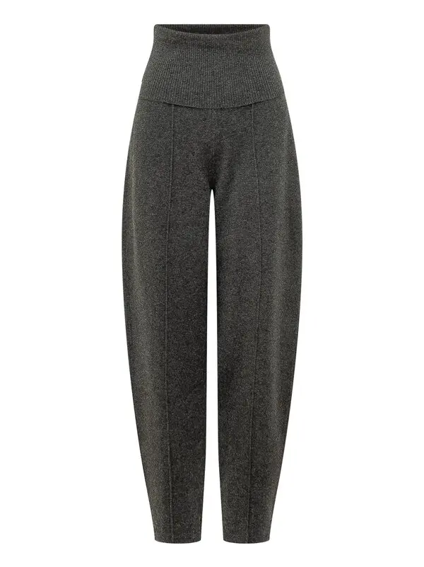 Zimmermann Knit Barrel Pants - Graphite