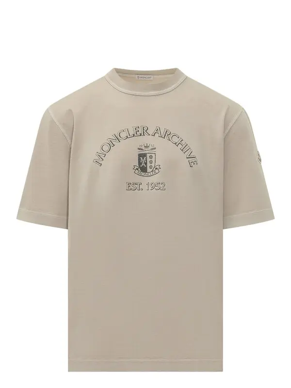 Moncler Graphic Front T-shirt - Beige