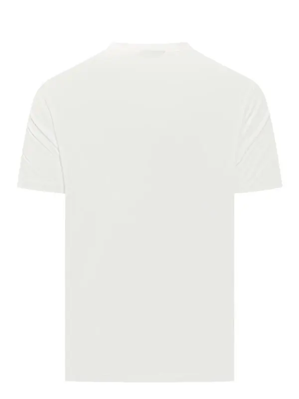 Emporio Armani Logo Appliqué Modal T-shirt - Off White