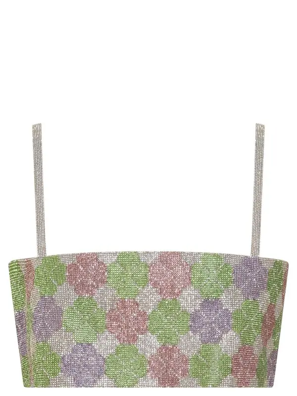 NUE' Nue Mini Rhinestone-embellished Top - Multi
