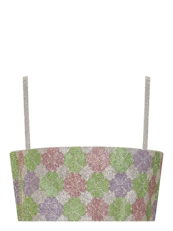 NUE' Nue Mini Rhinestone-embellished Top - Multi