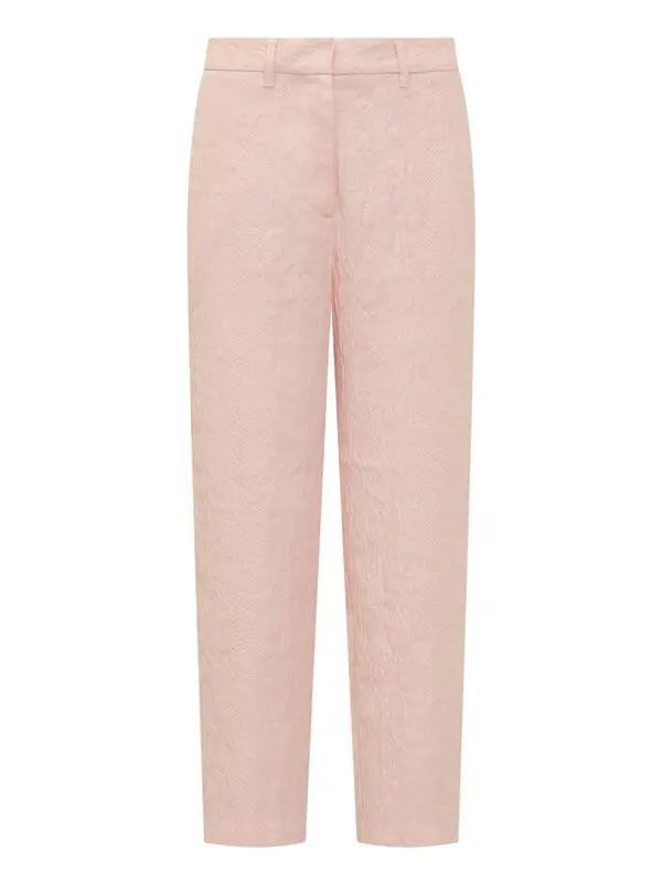 FORTE_FORTE Jacquard Trousers - Rose