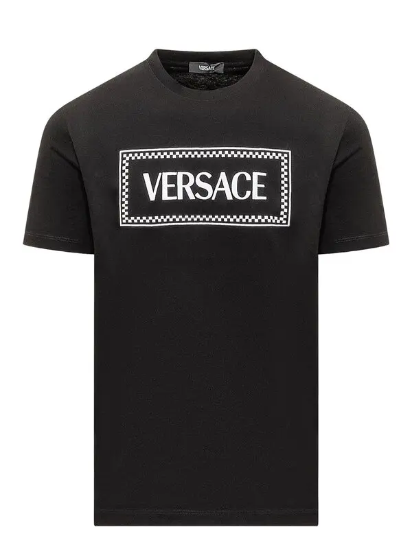 Versace 90s Logo T-shirt - Nero