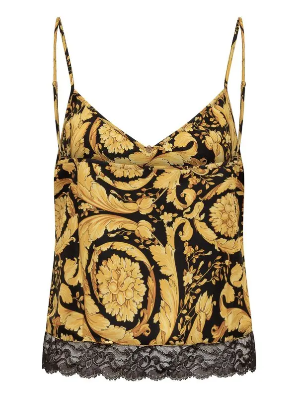 Versace Baroque Tank Top - Nero Oro