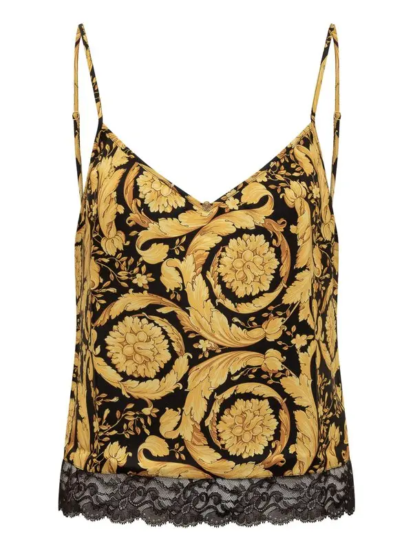 Versace Baroque Tank Top - Nero Oro