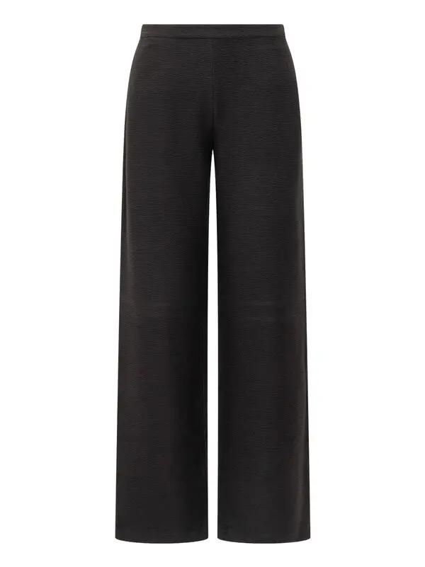 Emporio Armani Tailored Flared Trousers - Nero