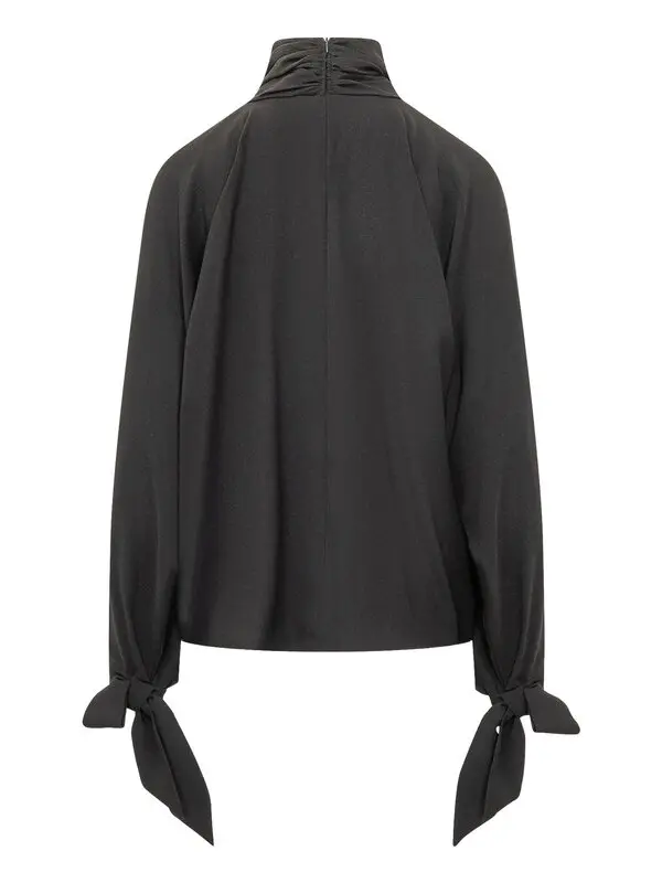 Emporio Armani Tailored Crewneck Blouse - Nero